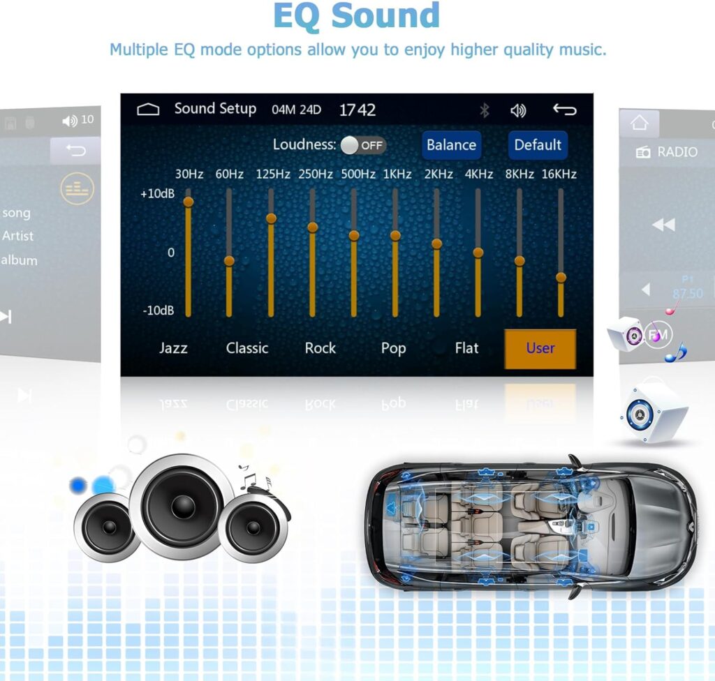 Volkswagen Golf 4 Passat b5 Bora Polo 7 Zoll Android Auto Radio GPS WiFi Bluetooth Carplay ...