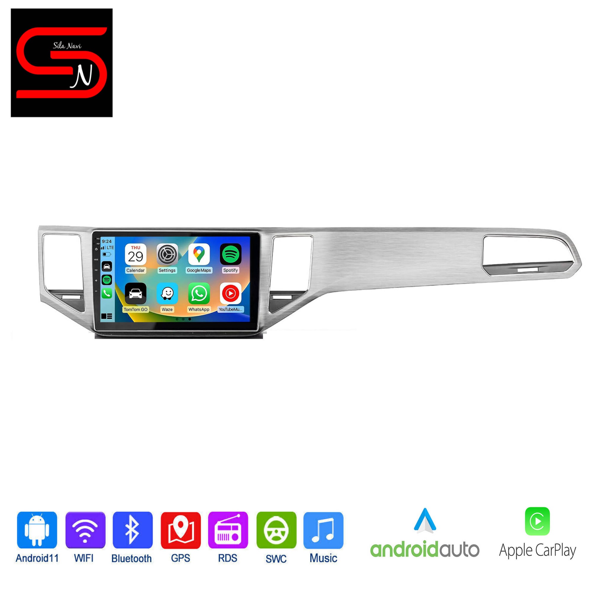 VW Golf 7 Sportsvan Android Auto Radio GPS WiFi Bluetooth Carplay ...